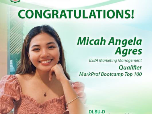 BSBA Student Qualifies for MarkProf Bootcamp Top 100 | DLSU - Dasmariñas