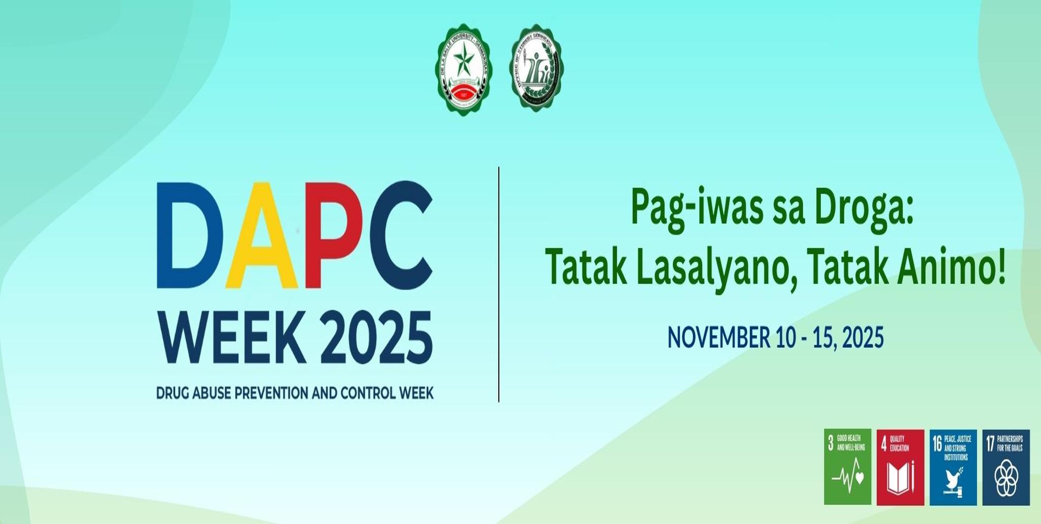 DLSU-D Launches 2025 Drug Abuse Prevention and Control Week | DLSU ...